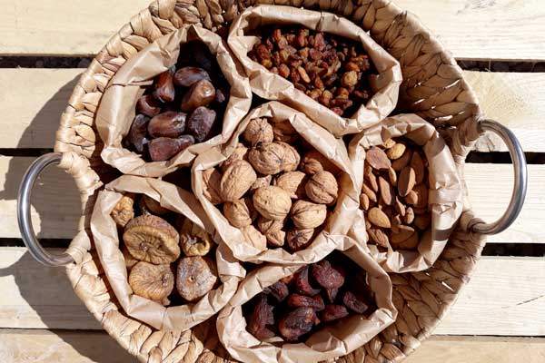 Panier fruits secs – Les paniers de Lilou